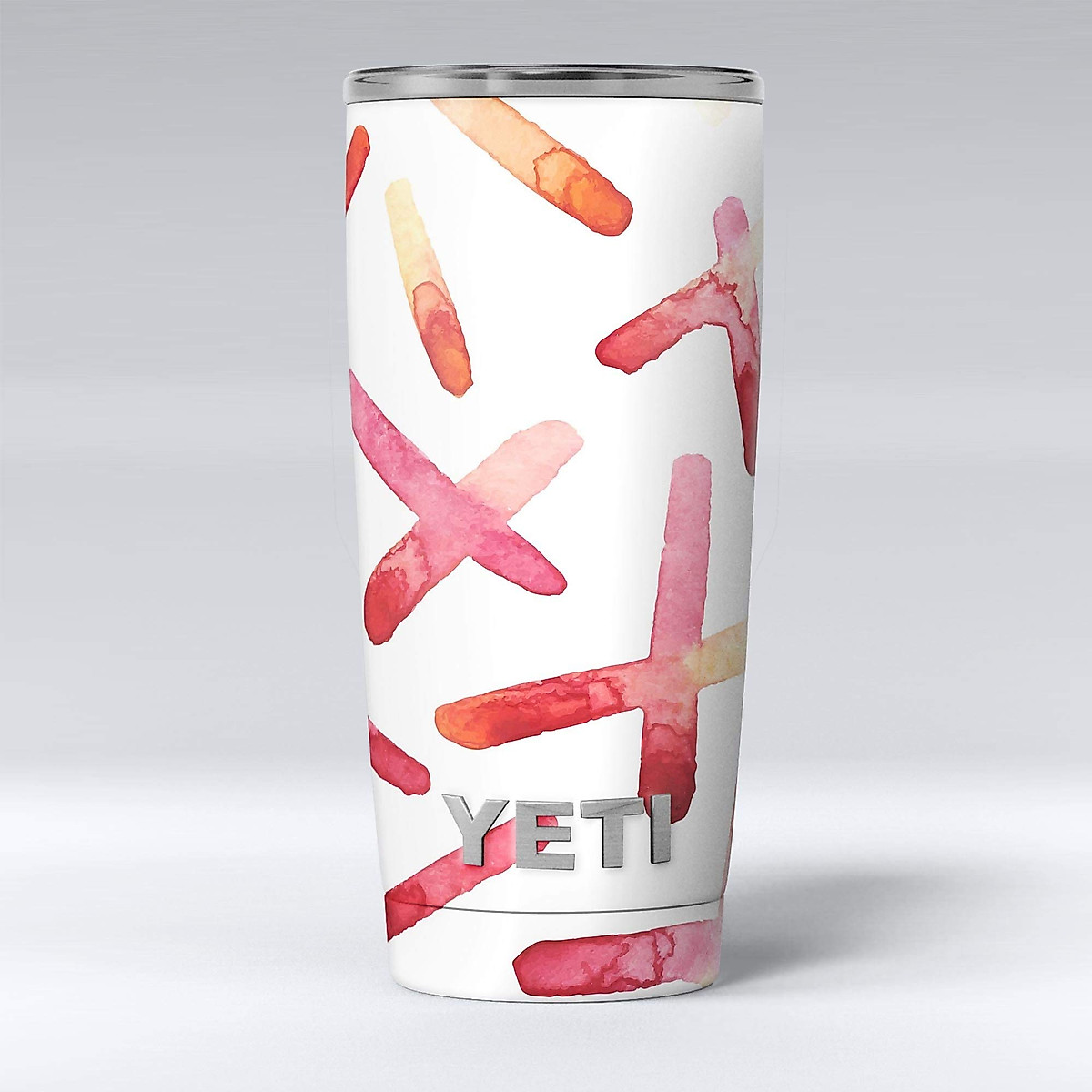 Design Skinz Pink and Orange Microscopic Lens - Skin Decal Vinyl Wrap Kit Compatible with The Yeti Rambler Cooler Tumbler Cups