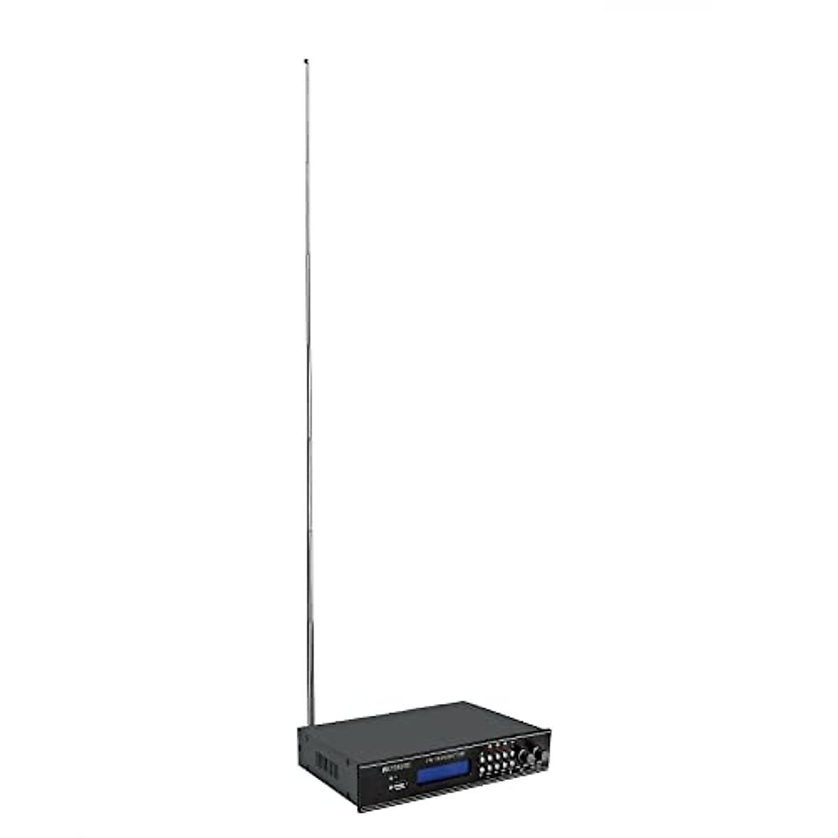 Retekess TR510 FM Transmitter, Long Range FM Broadcast Transmitter with Dual Mic, 3 Preset Stations, FM Radio Station for Church Parking Lot,Drive in Movie,Support USB Drive and RCA Inputs