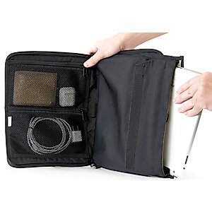 Mission Darkness Mojave Faraday Tablet Bag // Multi-Functional Travel Case with Accessory Pockets and Built-in Faraday Sleeve // Signal-Blocking, Anti-Tracking, Anti-Hacking, Anti-Spying Faraday Cage