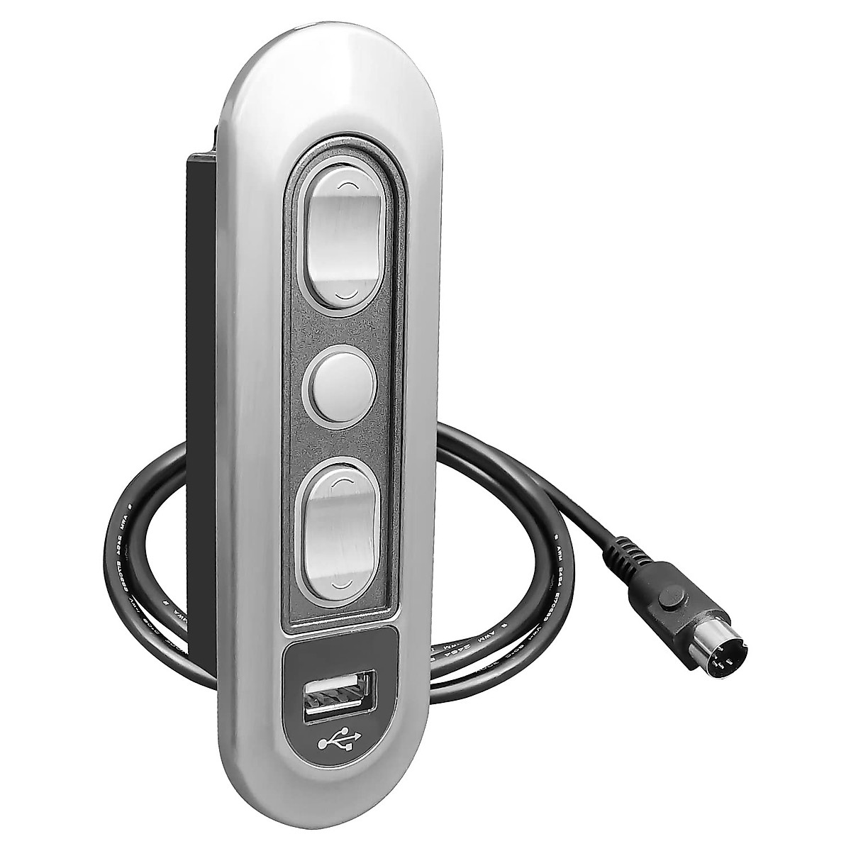 Qnbes Hand Control Handset with USB for Dual Moto Lift Chairs Power Recliners, 5 Button 5 Pin Fit for Okin Dewert Kaidi Limoss RMT and More