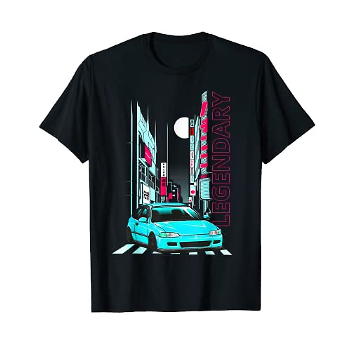 JDM Legend Retro Gaming Racecar Tuning Car eg6. T-Shirt
