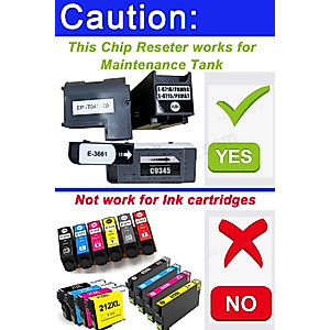 UPink T04D1 T3661 Maintenance Box chip Resetter Compatible for Epson XP-15000 XP-6000 XP-6100 XP-6001 XP-6005 XP-8500 XP-970 XP-15050 ET-15000 ET-3750 ET-3760 WF-2860 ET-4760 C5290 WF-C5710 XP-5100