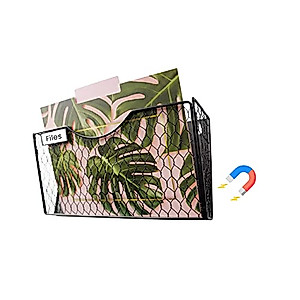 Rejuvet Super Strong 1-tier Magnetic file holder for file cabinets-13.9inch(35.5cm) black magnetic paper holder that holds up to 8.8 Lbs (4kgs). It is a magnetic organizer as well as a magnetic folder holder