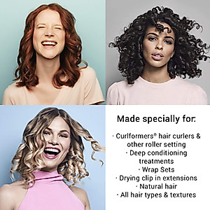 Bonnet Hood Hair Dryer Attachment by Hair Flair • Suitable For All Types of Hair & Hair Extensions • Perfect For Travel • Award Winning Original Patent • Deluxe Softhood • Healthy & Damage Free (Navy)