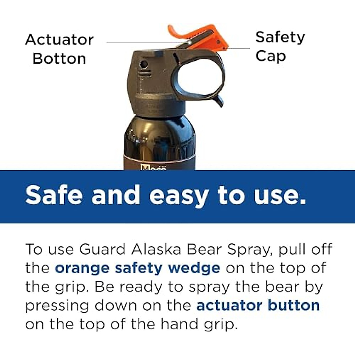 Mace Brand Personal Security Products Guard Alaska Maximum Strength Bear Spray – 20’ Powerful Pepper Spray – Self-Defense for Hiking, Camping, and Other Outdoor Activities, Made in USA