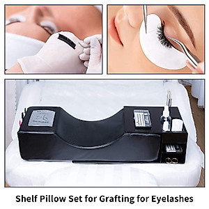 Sweethome Jane Beauty Salon Pillow for Lash Extension Pillow, Comfortable PU Leather Waterproof Eyelash Grafting Beauty Pillow, Cervical Pillows Support for Protecting The Neck