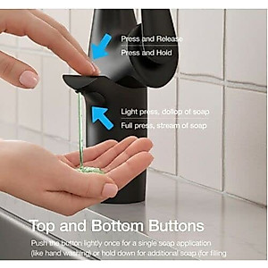 Kohler Safia 1-Handle Pull Down Sprayer Kitchen Faucet with Integrated Soap Dispenser in Matte Black