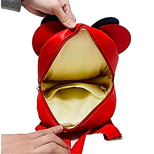 Children Girls Backpacks Mouse Ears Bows Spots Cute School Bags Going to School Travel Shopping Outings Decoration Children's Gift (black)