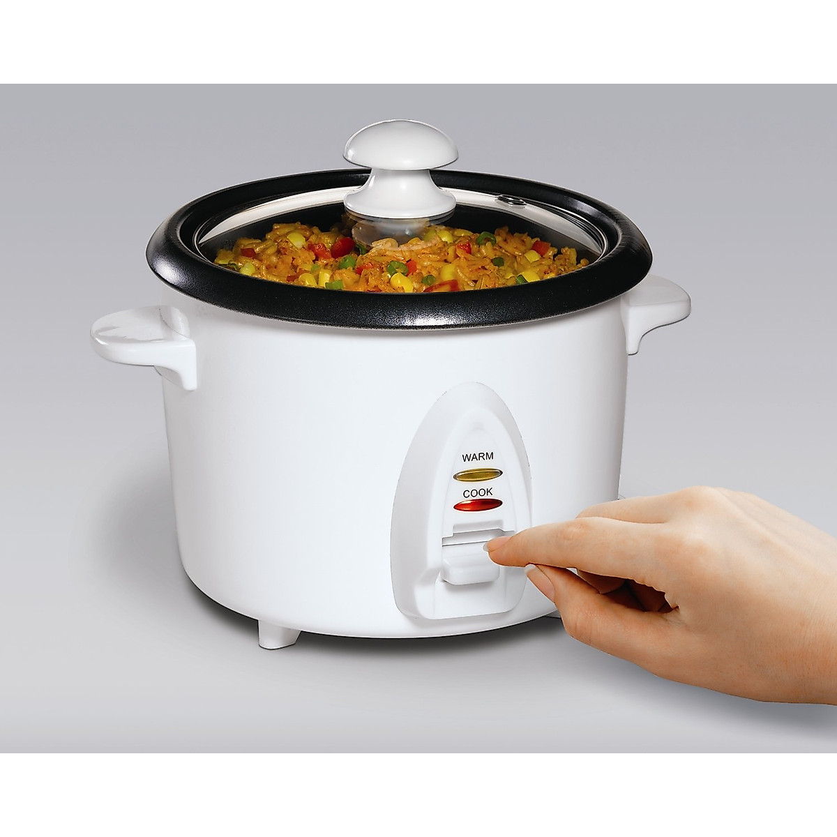 Proctor Silex 4-Cups uncooked resulting in 8-Cups Cooked Rice Cooker, White (37534Y)