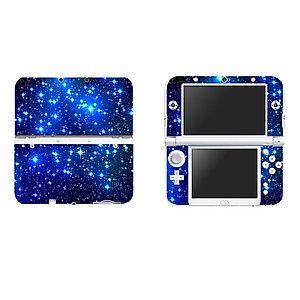 FOTTCZ Vinyl Cover Decals Skin Sticker for New 3DS XL/LL - Blue Nebula