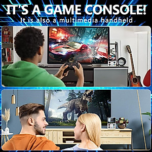 Handheld Retro Game Console with 32G TF Card ,Preloaded 10,000+ Games, Retro Gaming Console Supported 11 Emulators 3.5-inch IPS Screen (White)