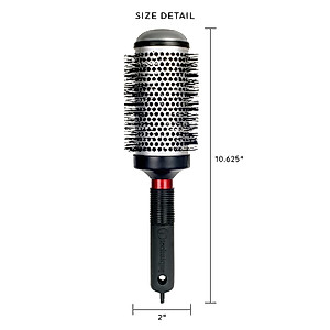 Cricket Thermal Hair Brush #390 2” for Blow-Drying, Curling, and Styling – Heat-Retaining Barrel with Anti-Static Tourmaline Bristles, Round Thermal Brush, Ideal for All Hair Types