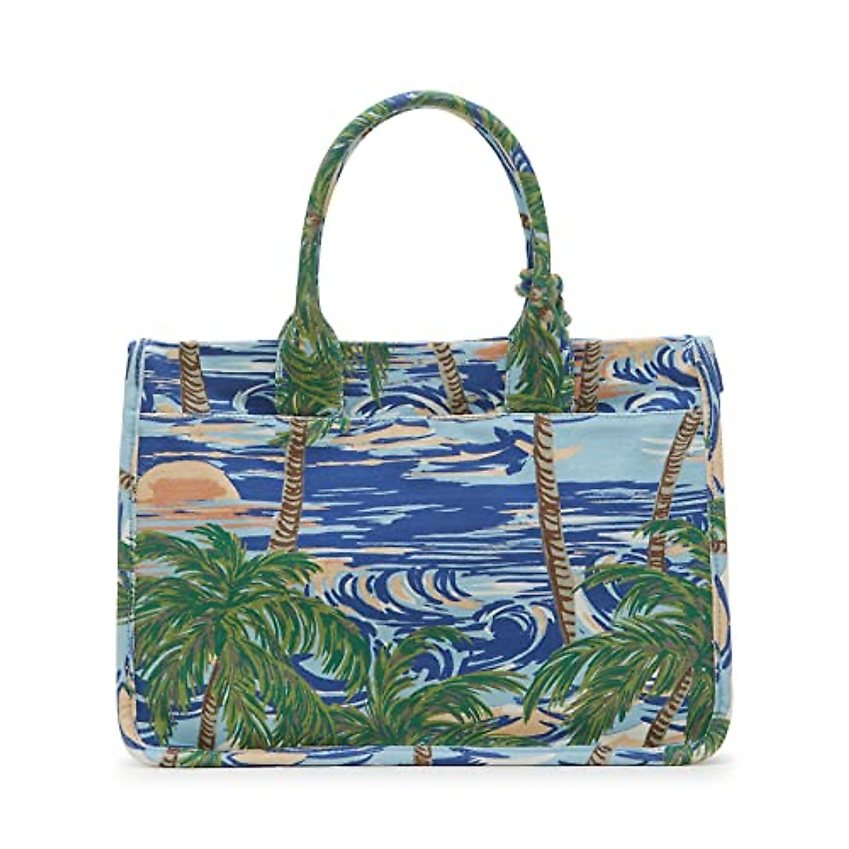 Vince Camuto womens Orla Tote, Blue Palm, One Size US