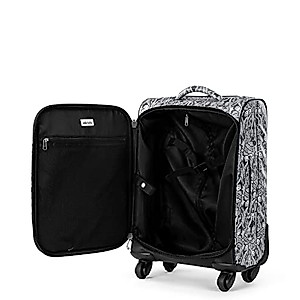 Sakroots Womens Carry-on 22" in Printed Coated Canvas On The Go Carry on 22 roller suitcase, Black & White Soulful Desert, Carry-On 22-Inch US