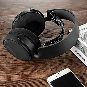 Geekria Flex Fabric Headband Pad Compatible with SteelSeries Arctis 5, Arctis 3 Headphone Replacement Headband/Headband Cushion/Replacement Pad Repair Parts (Dark + White)