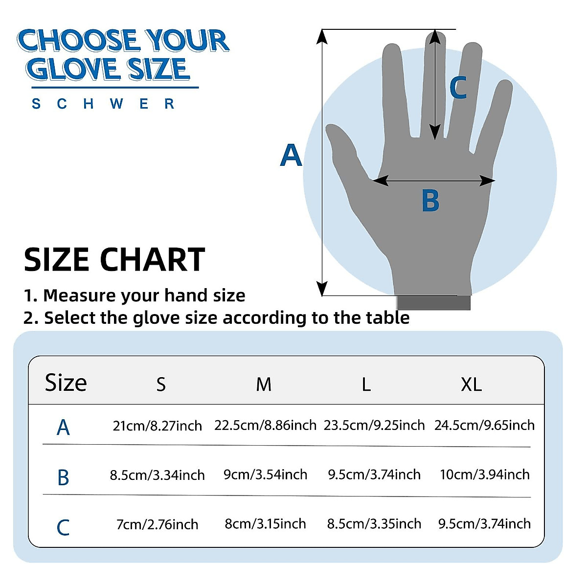 Schwer ANSI A9 Cut Resistant Gloves, Uncoated Food Grade Reliable Cutting Gloves, Mandoline Gloves for Kitchen Meat Cutting, Oyster Shucking, Fish Fillet Processing, Mandoline Slicing (1 Pair, M)