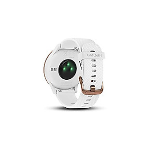 Garmin vívomove HR, Hybrid Smartwatch for Men and Women, White/Rose Gold (Renewed)