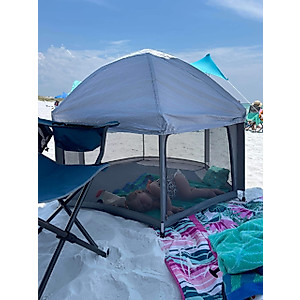 Barton Moore Pop Up Baby Play Pen: Large Portable Play Yard for Babies and Toddlers, Ideal for The Beach, Camping, RV Indoor and Outdoor Use, Compact, Lightweight and Packable for Travel.