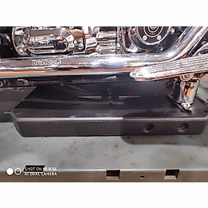 XMT-Moto ABS Low Profile Oil Drain Pan fits for 1984-2020 Harley Davidson Electra Glide Deluxe FLDE Fat Boy Heritage Sport Glide Softail Slim Street Bob Breakout FXDR Iron 1200 883 48 Road King