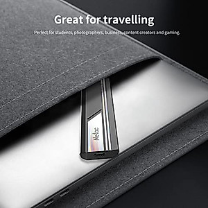 Netac 1TB Portable SSD, Up to 1050MB/s Read Speed, Type-C USB 3.2 Gen 2, External Solid State Drive, PCIe Gen3x4 NVMe 1.3, Business Travel Essential, Dust-Resistant, ZX10