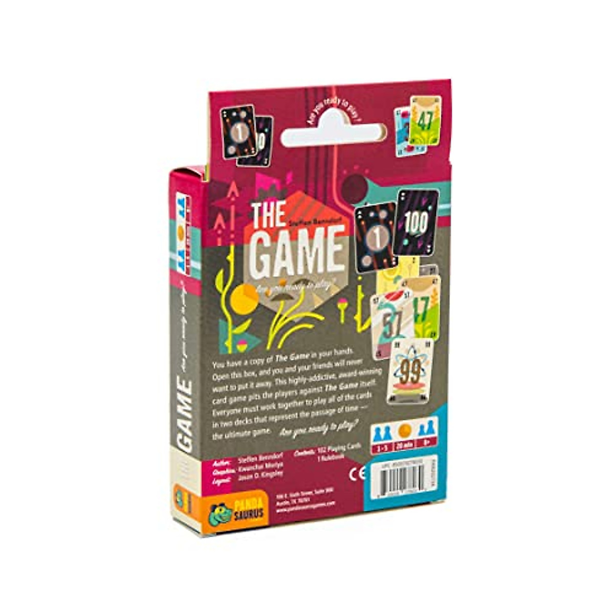 The Game Card Game - A Highly-Addictive Challenge of Teamwork and Strategy, Fun Family Game for Kids and Adults, Ages 8+, 1-5 Players, 20 Minute Playtime, Made by Pandasaurus Games
