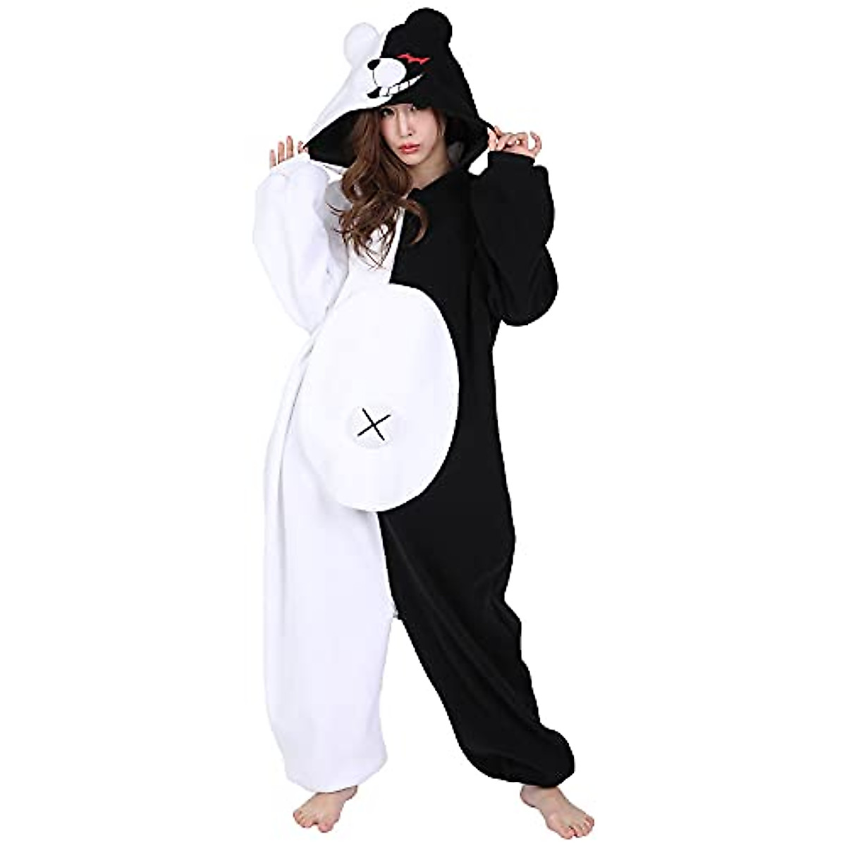 SAZAC Kigurumi - Danganronpa - Monokuma - Onesie Jumpsuit Halloween Costume - Adult One Size Fits All