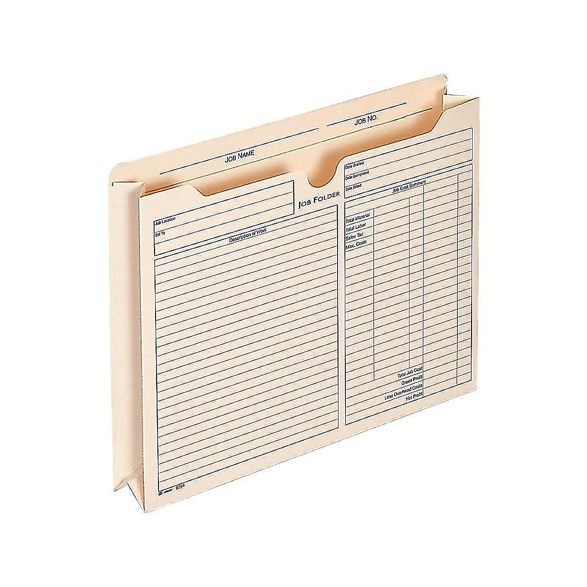 Adams 2 Inch Expanding Job Folder, , 9.5 x 11.75 Inches, Manila, 15 per Pack (9294E)