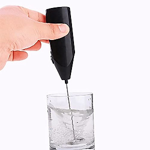 Unbrella Superior 2Pcs Electric Milk Frother USB Battery Powered Portable Blender Whisk Mixer for Coffee Kitchen Gadgets(Black&White)