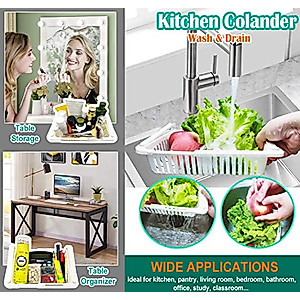 Fridge Drawer Organizer, 3 Pack Retractable Drawer Refrigerator Storage Box, Small Under Fridge Shelf Baskets, Pull Out Bins, Fridge Shelf Holder Storage Box,Fit for Fridge Shelf Under 0.6 inch Thick