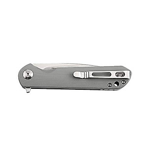 Firebird GANZO FH41-CG Pocket Folding Knife D2 Steel Blade G10 Handle with Clip Hunting Fishing Camping Outdoor EDC Knife (Grey)