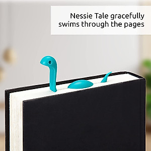 OTOTO Nessie Tale Book Mark - Turquoise Pagekeeper Bookmark - Unique Gifts for Readers, Women & Men, Book Markers - Pretty Bookmarks Lightweight Plastic Manga Bookmark for Girls, Boys, Kids