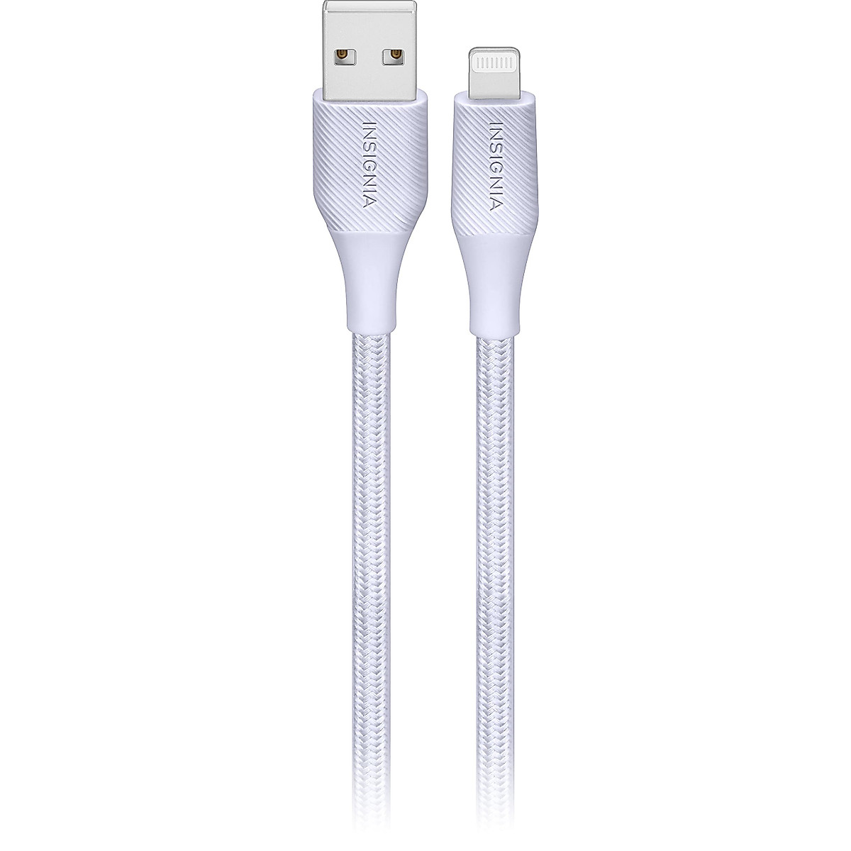 Insignia - 10' Lightning to USB Charge-and-Sync Cable - Purple