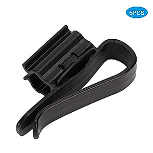 5Pcs/Set Fish Tank Hose Holder Plastic Fish Tank Water Pipe Clamp Fish Tank Water Clip For Fish Tank And Aquarium(black)