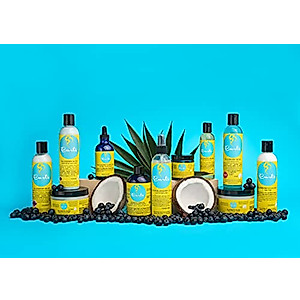 Curls Blueberry Bliss Reparative Hair Wash - 8 oz, Encourage Balanced Scalp, Rich and Creamy Sulfate-Free Cleanser, For Wavy, Curly, and Coily Hair Types