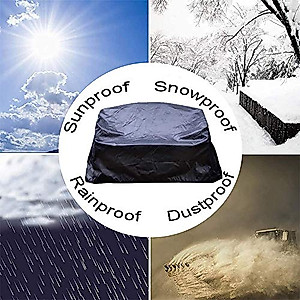 Patio Loveseat Bench Cover UCARE Waterproof 2/3/4 Seater Garden Sofa Bench Protector Lounge Deep Seat Covers for Outdoor Indoor Furniture (4 seat Bench Cover: 75x26x35in/ 190x66x89cm)