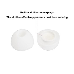 3 Pairs AirPods Pro Ear Tips Replacement for AirPods Pro, Silicon Earbuds Tips with Noise Reduction Hole, Fit in The Charging Case