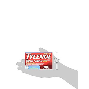 Tylenol Cold + Head Congestion Severe Medicine Caplets for Fever, Pain & Congestion Relief, 24 ct.