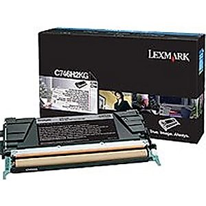 Lexmark C746h2kg High-Yield Toner, 12,000 Page-Yield, Black