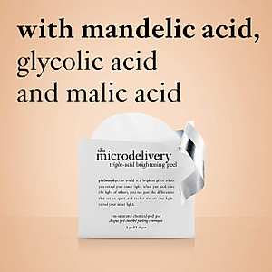 philosophy microdelivery - triple-acid brightening peel, 12 ct