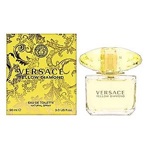 Versace Diamond Eau De Toilette Spray, Yellow, 3 Ounce