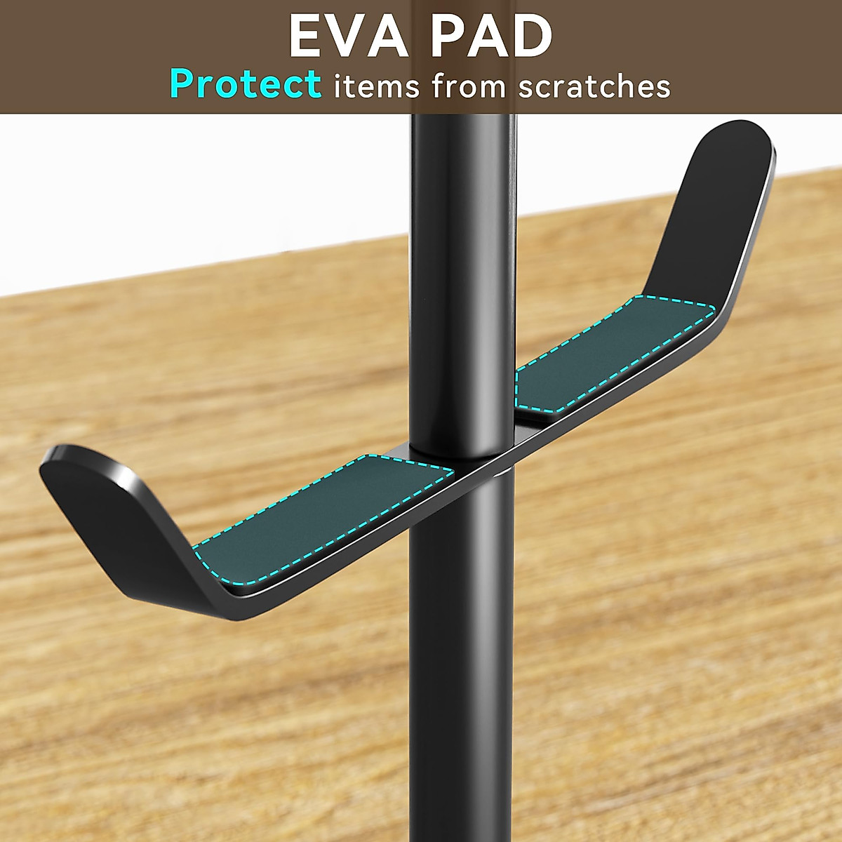 bussdis Mug Holder with Marble Base : Cup Tree with 6 Hooks - Natural Marble Base for Decor and Storage - for Coffee Tea Cup