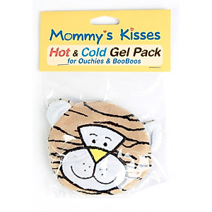 DreamTime Spa Comforts Mommy's Kisses, Reusable Childrens Hot and Cold Pack, Tiger, 1 Count