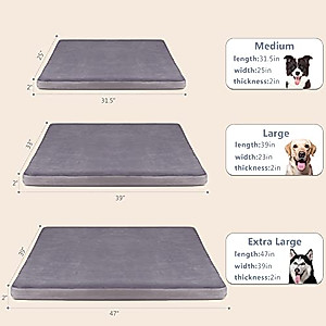 Dog Beds for Extra Large Dogs Orthopedic Jumbo Dog Bed Pet Bed Mat 47 inch Joint Relief Pets Sleeping Mattress, Non Slip Removable Washable Cover