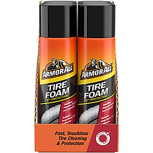 Tire Foam by Armor All, Tire Cleaner Spray for Cars, Trucks, Motorcycles, 20 Oz Each