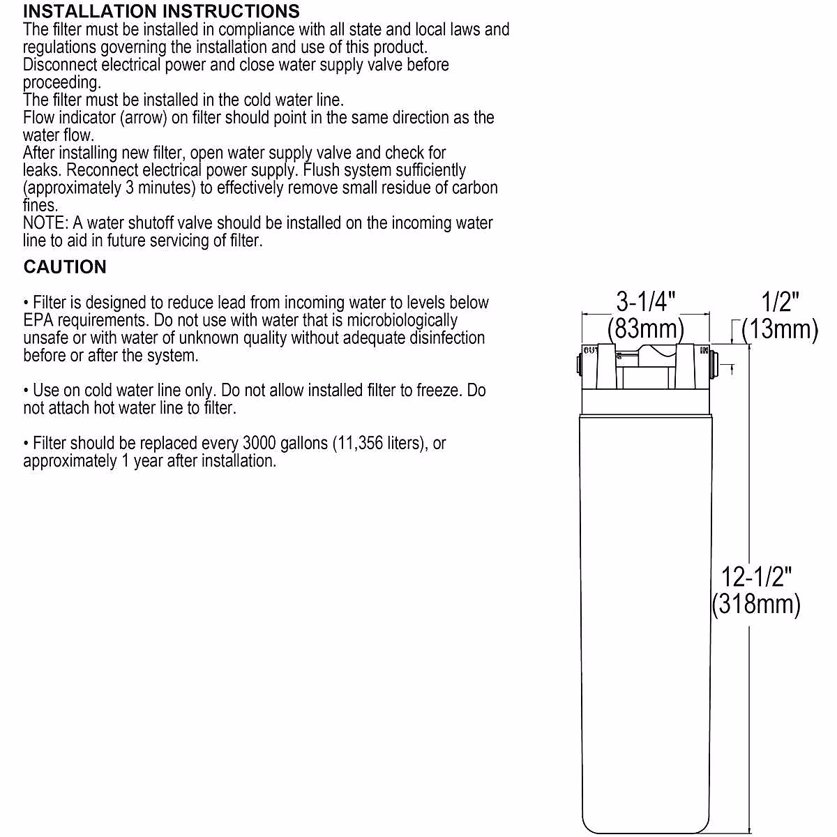 Elkay LZSTL8WSLP Enhanced EZH2O Bottle Filling Station, & Versatile Bi-Level ADA -Cooler, 39.50 x 19.00 x 36.75 inches & 51300C_3PK WaterSentry Plus -Replacement-Filter (Bottle Fillers), 3-Pack