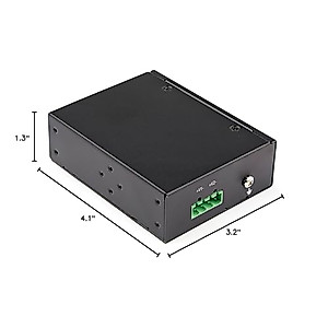 StarTech.com Industrial 5 Port Gigabit PoE Switch - 30W - Power Over Ethernet Switch - Hardened GbE PoE+ Unmanaged Switch - Rugged High Power Gigabit Network Switch IP-30/-40 C to 75 C, TAA