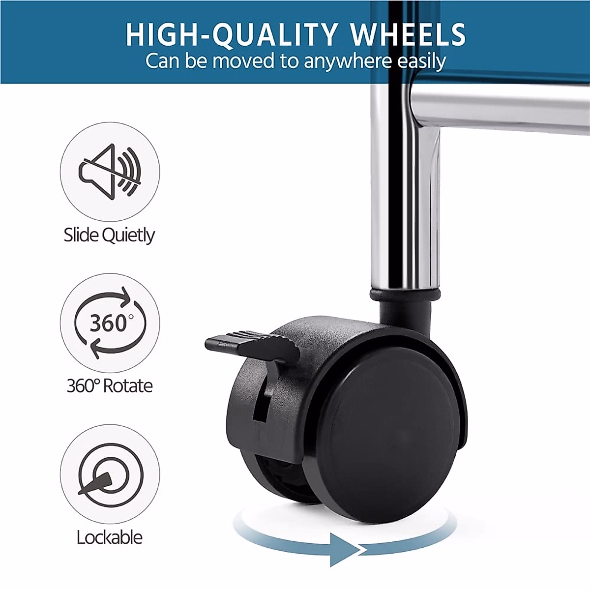 FDMASK 12 Drawer Rolling Storage Cart (Color : Black)