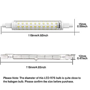 Familite R7S LED Bulb 118MM, 10W Dimmable J118 Flood Light, 100W Halogen T3 Replacement for Torchiere Wall Sconce Work Light Banker Light (Cool White, Pack of 4)