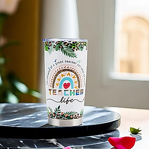 Teacher Appreciation Gift Idea for Women - End of Year Thank You Basket from Student, Welcome Back to School, Unique New Teachers Day Graduation Gift (B)