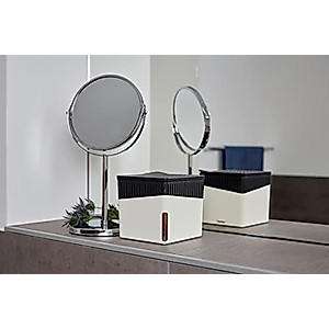 WENKO Dehumidifier Small, Portable, Compact and Rechargeable, Moisture Absorber for Bathroom, Bedroom, Garage, Closet, 2800 Cubic Feet, 2.2lbs, White, 6.18 x 6.5 x 6.5, 2.2 lbs